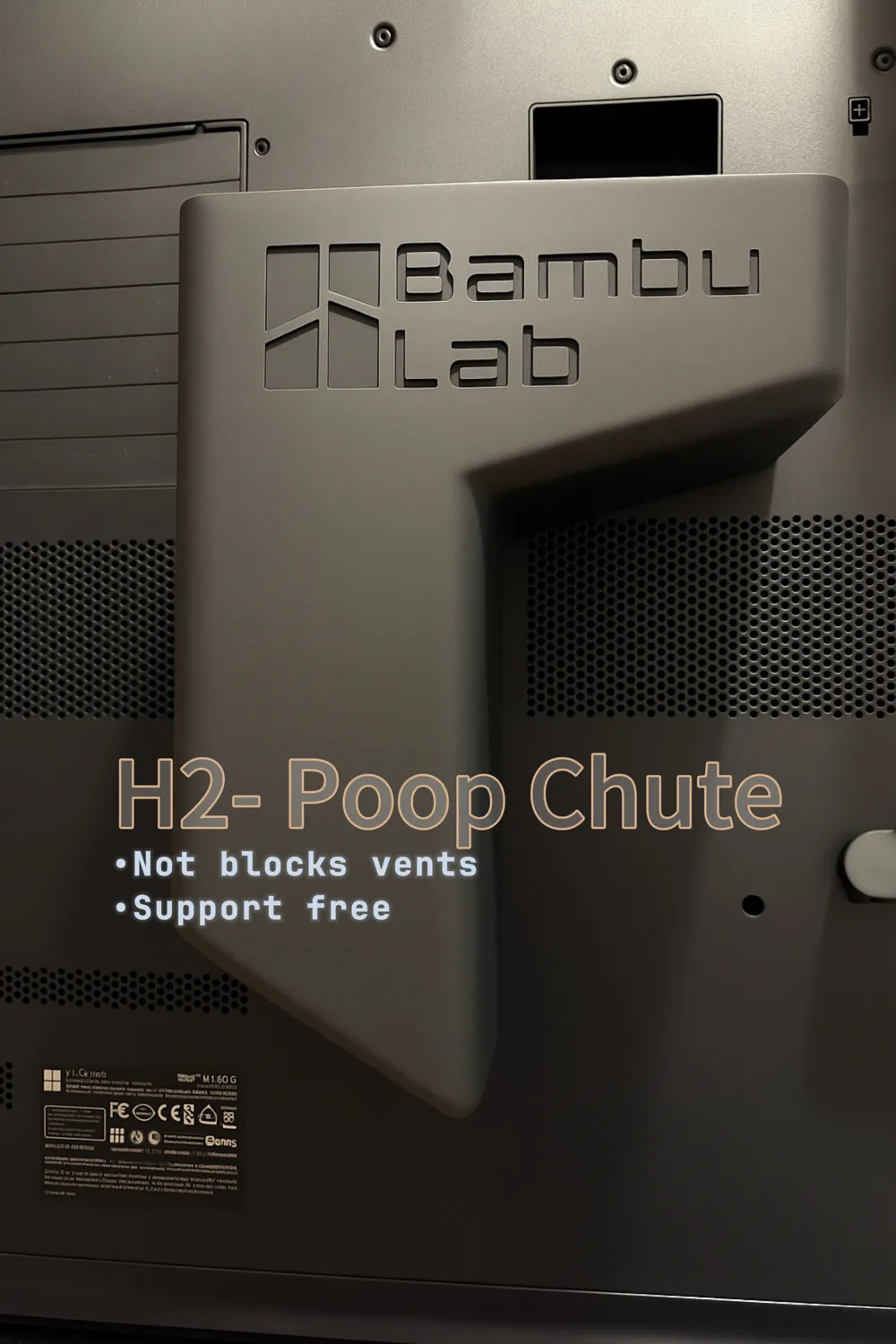 H2D / H2S Poop Chute - Free 3D Print Model - MakerWorld