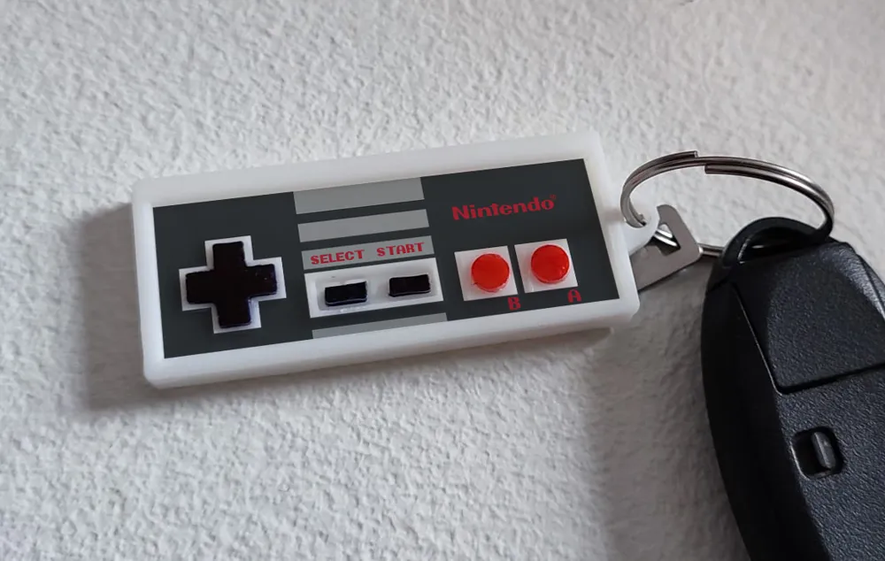 Controller NES Nintendo Keychain by Sakkez Games - MakerWorld