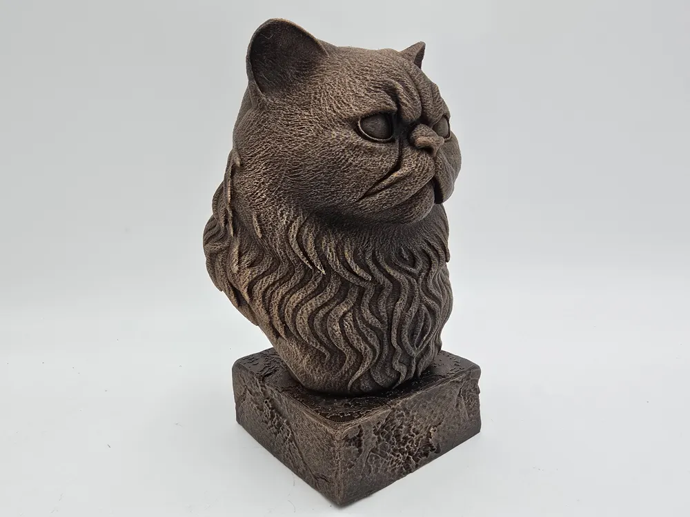 PERSIAN CAT BUST - Free 3D Print Model - MakerWorld