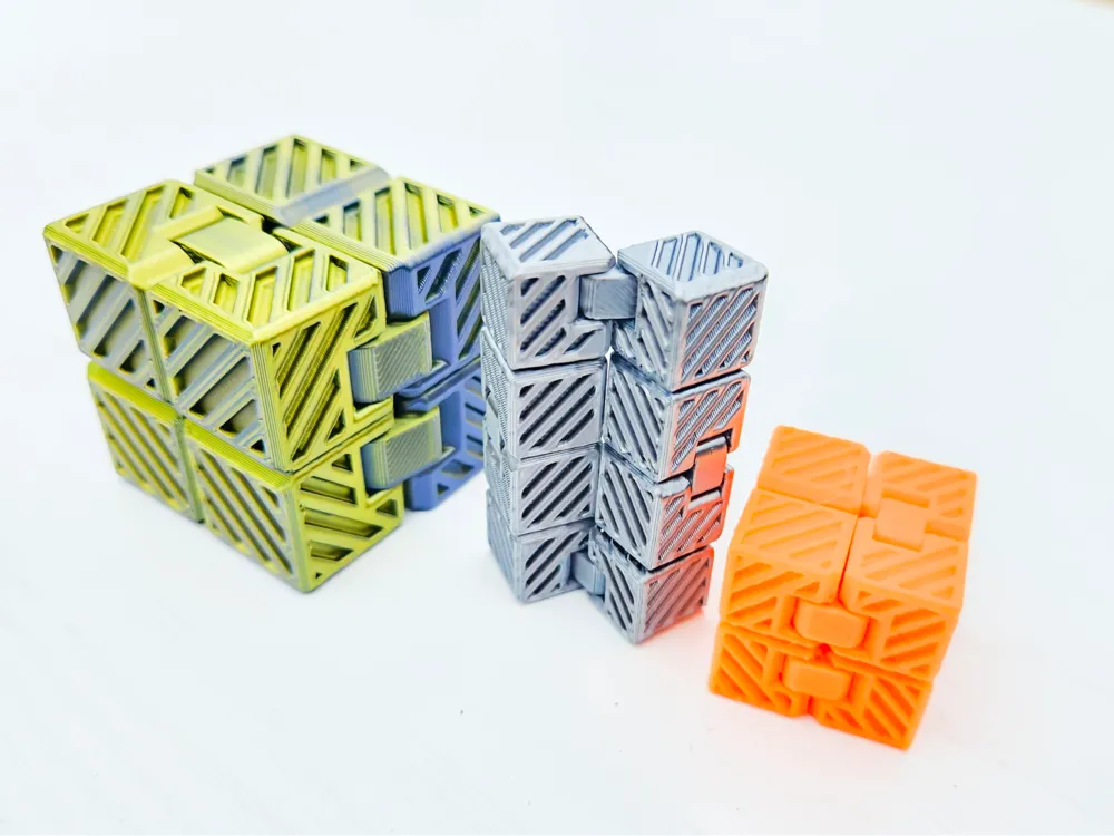 Reinforced Infinity Cube Fidget (print in place) by Mr_Andre MakerWorld ...