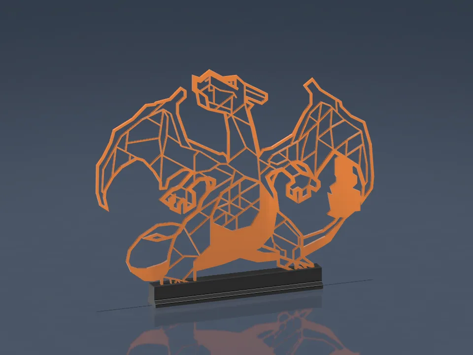 Low Poly Charizard by Sitsero - MakerWorld