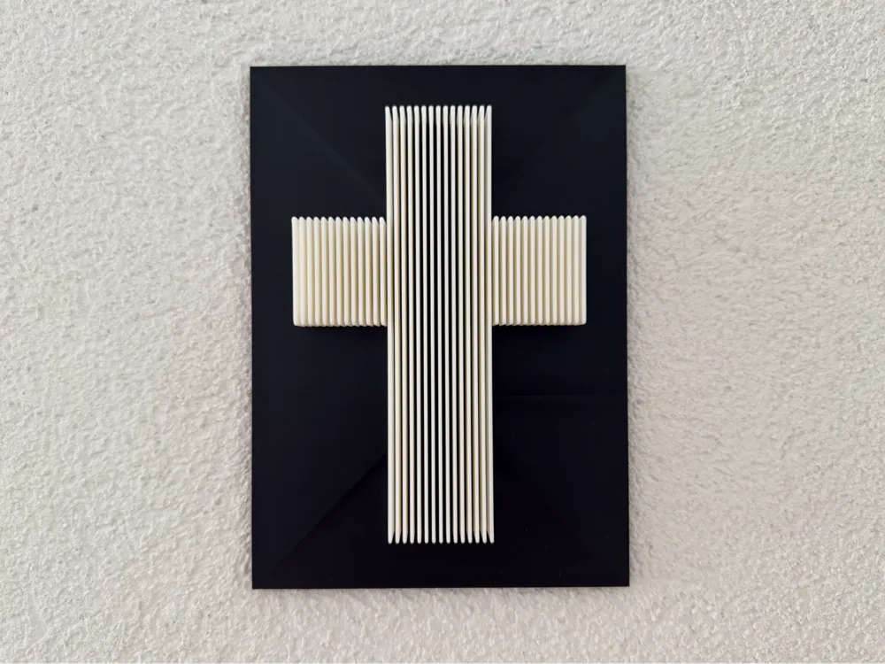 Layered 3D Cross Wall Art by SwissPrint MakerWorld: Download Free 3D Models