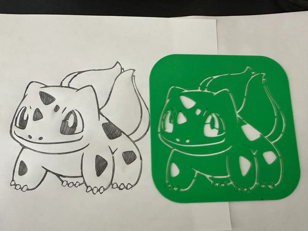 Bulbasaur Stencil by SWElite MakerWorld: Download Free 3D Models