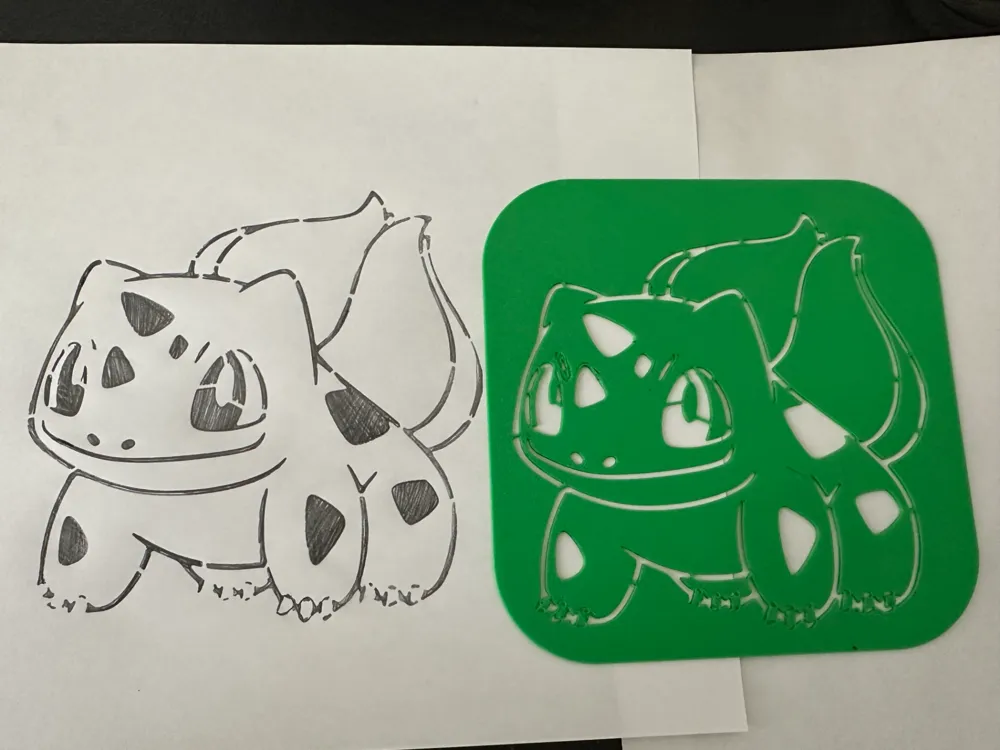 Bulbasaur Stencil by SWElite MakerWorld: Download Free 3D Models