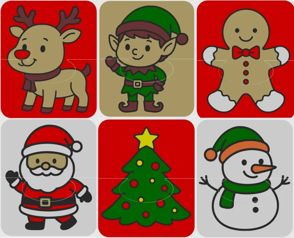 2-Piece Christmas Puzzle Pack - Free 3D Print Model - MakerWorld