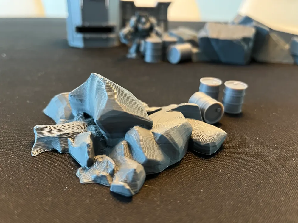 Wargaming terrain rock formation 002 by Dan Høegh - MakerWorld