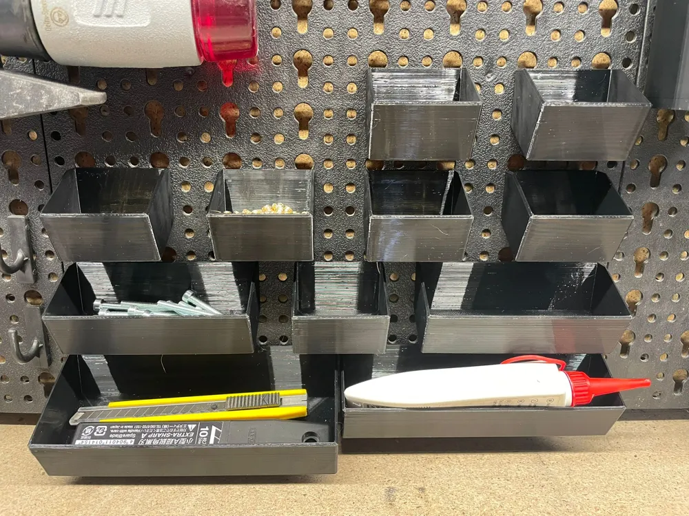 Container for pegboard by Didu MakerWorld: Download Free 3D Models