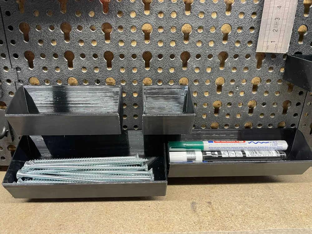 Container for pegboard by Didu MakerWorld: Download Free 3D Models