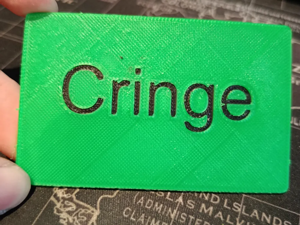 The Cringe Card by Fishboi - MakerWorld