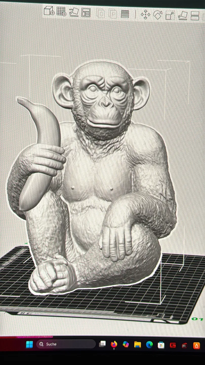 Monkey with Banana High Texture by Talvor MakerWorld: Download Free 3D ...