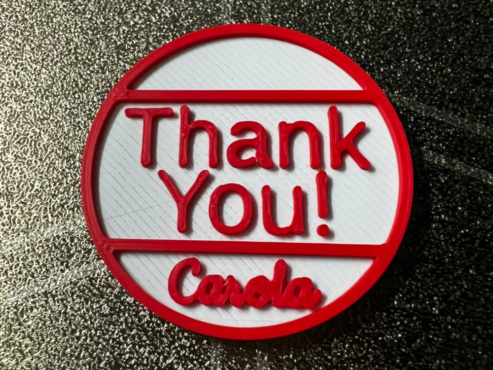 Thank You Chip - Customizable - Free 3D Print Model - MakerWorld