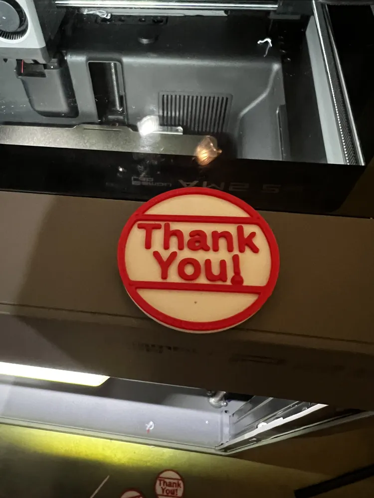 Thank You Chip - Customizable - Free 3D Print Model - MakerWorld