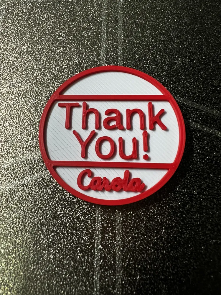 Thank You Chip - Customizable - Free 3D Print Model - MakerWorld