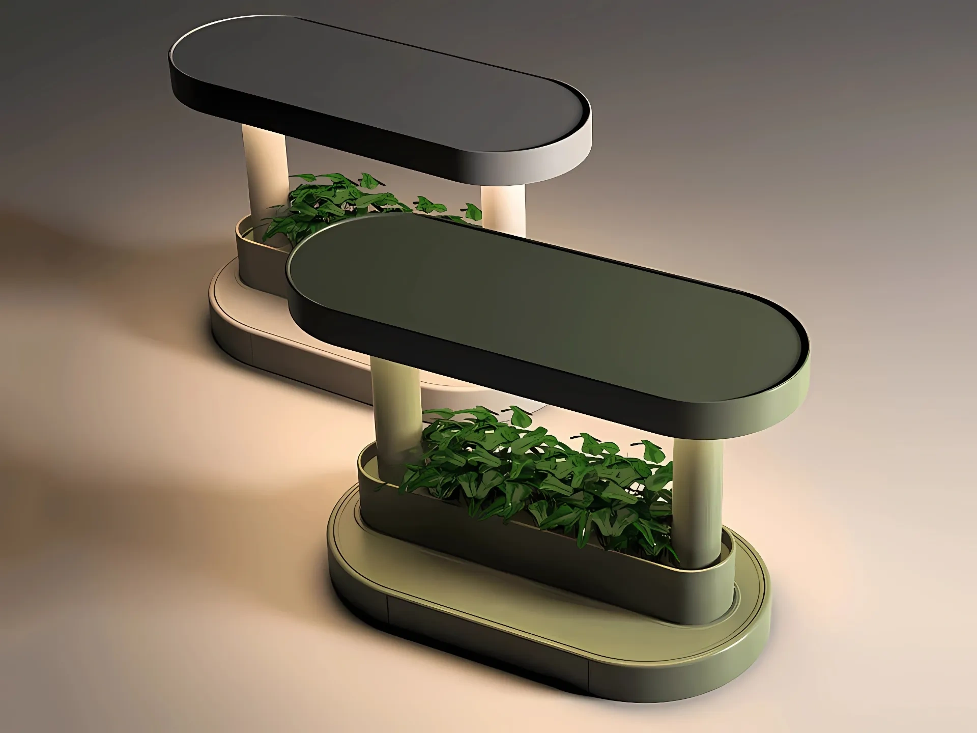 Minimalist Desktop Plant Desk Lamp by J.Z.D. - MakerWorld
