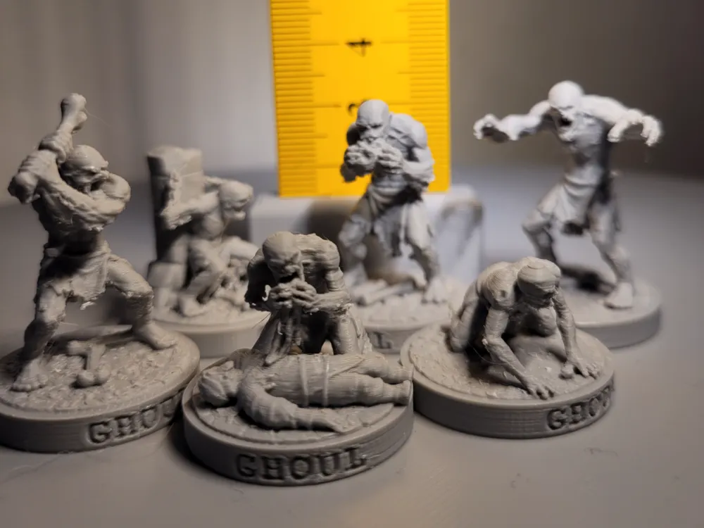DnD - Ghoul Set – 6 Undead - Free 3D Print Model - MakerWorld