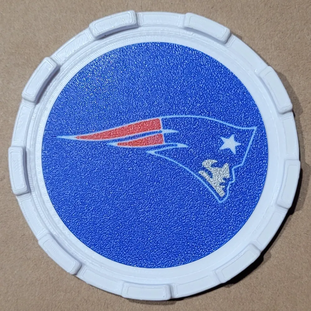 COASTER MASTER INSERT - NEW ENGLAND PATRIOTS by mercadogarzas - MakerWorld
