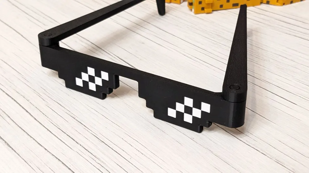 Minecraft Sunglasses - Free 3D Print Model - MakerWorld