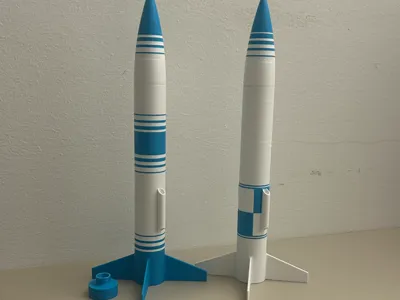 3d printed rocket - MakerWorld