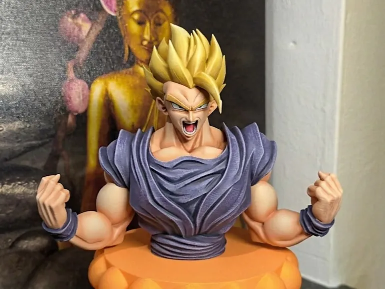 Son Gohan SSJ2 Büste – Anime-Meisterwerk – Kostenloses 3D-Druckmodell ...