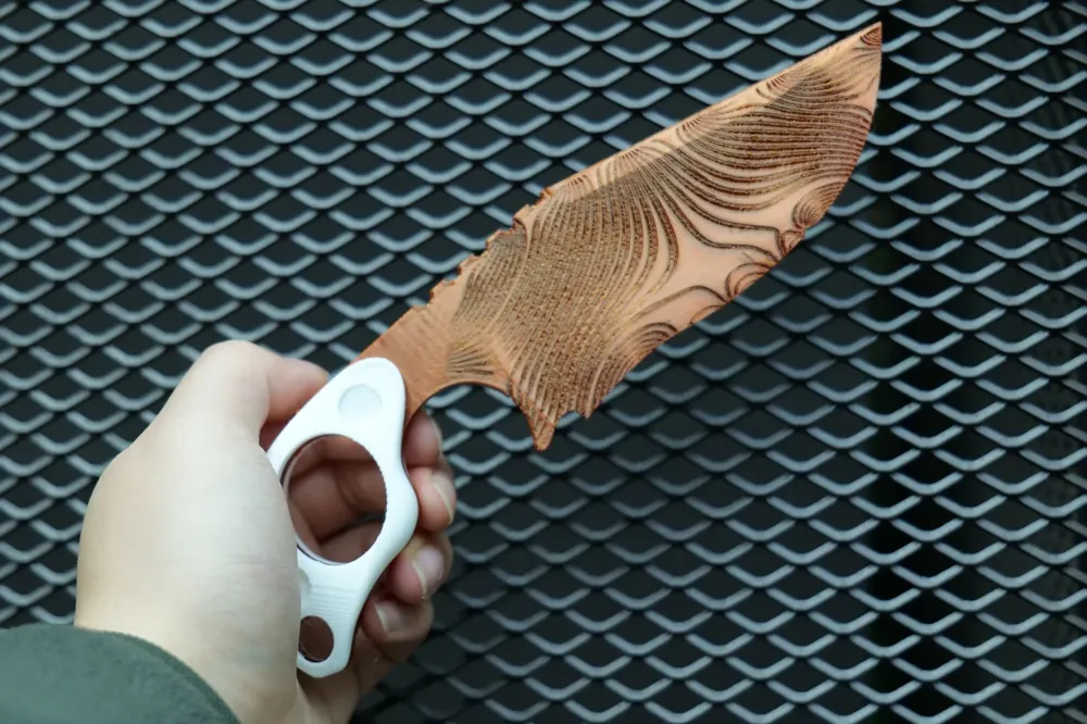 Damascus Texture - Small Knife - Prop by PandaN MakerWorld: Download ...