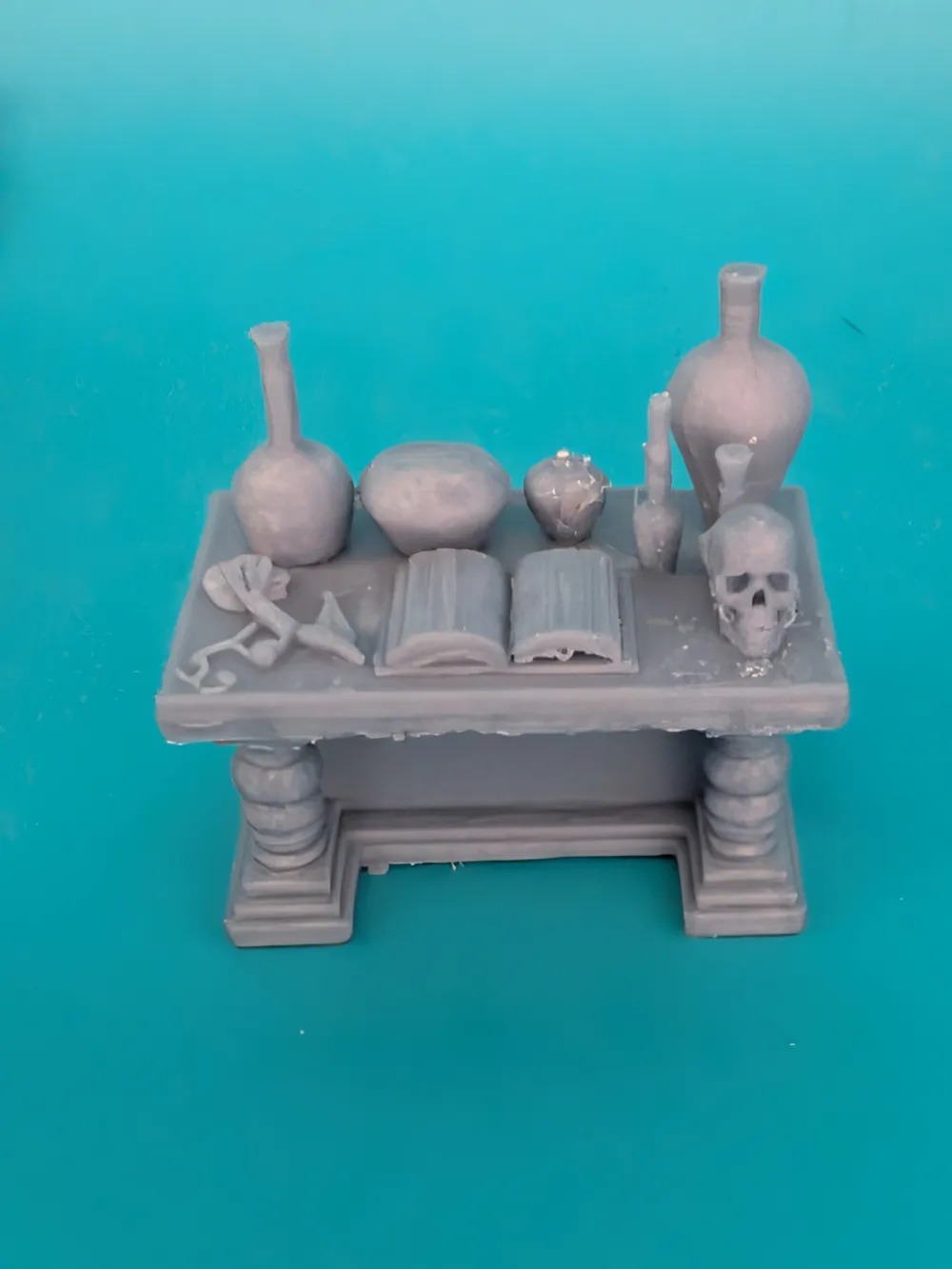 Alchemist's Table (3) for Miniatures, Dioramas - Free 3D Print Model ...