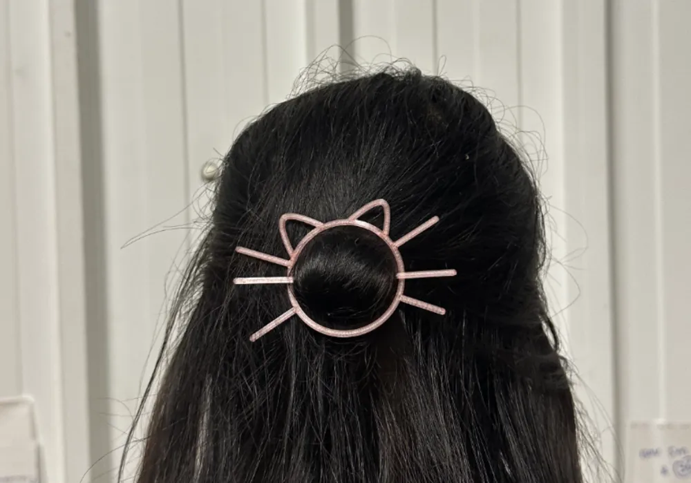 simple cat hair pin by littlesandy MakerWorld: Download Free 3D Models
