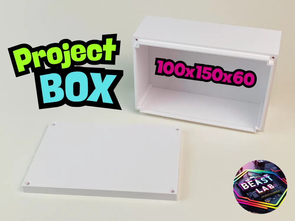 100x150x60mm Project Box DIY Electronics Enclosure - Free 3D Print ...