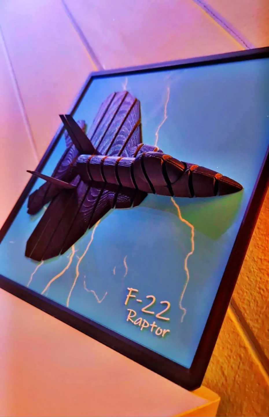 Layered F-22 Raptor - 3D Art by SA3D Designs MakerWorld: Download Free 3D Models