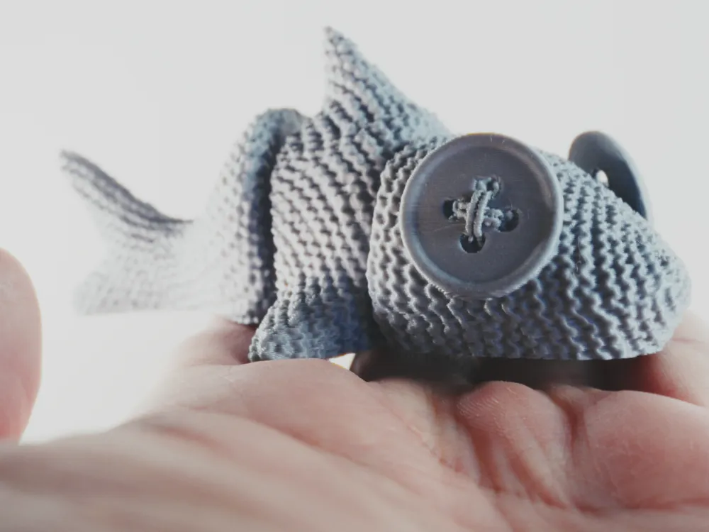 Cute Knitted Flexi Fish by MakerManiac MakerWorld: Download Free 3D Models