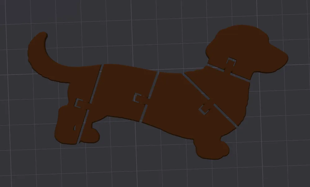 Flexi Dachshund, Sausage Dog. Toy - Free 3D Print Model - MakerWorld
