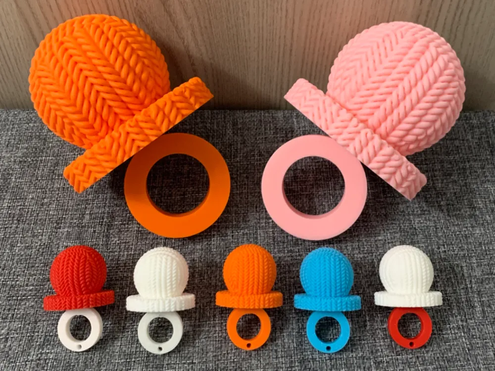 Baby Pacifier Keychain Crochet by roby85r - MakerWorld