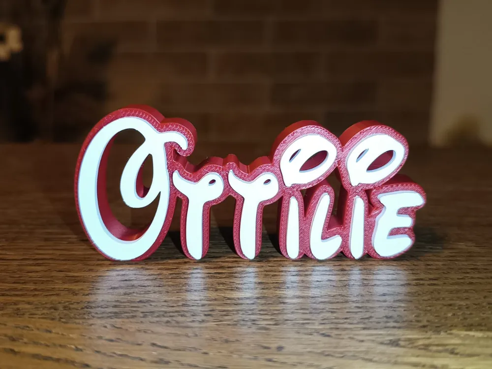 Disney Name Sign Ottilie Kid Room Wall Decor Tag by Fabbiotto ...