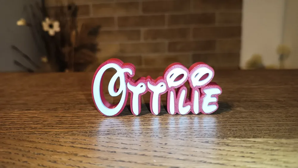 Disney Name Sign Ottilie Kid Room Wall Decor Tag by Fabbiotto ...