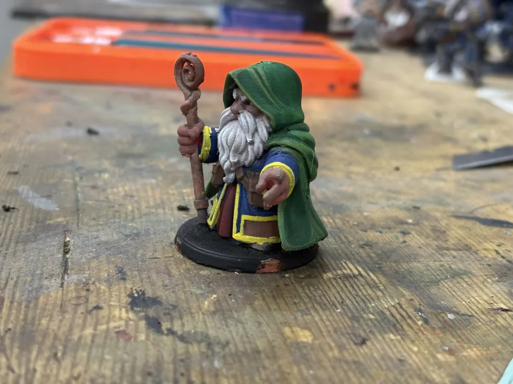 Dwarf Wizard v2| DnD Pathfinder Wargame Miniature by Redsing_ART ...