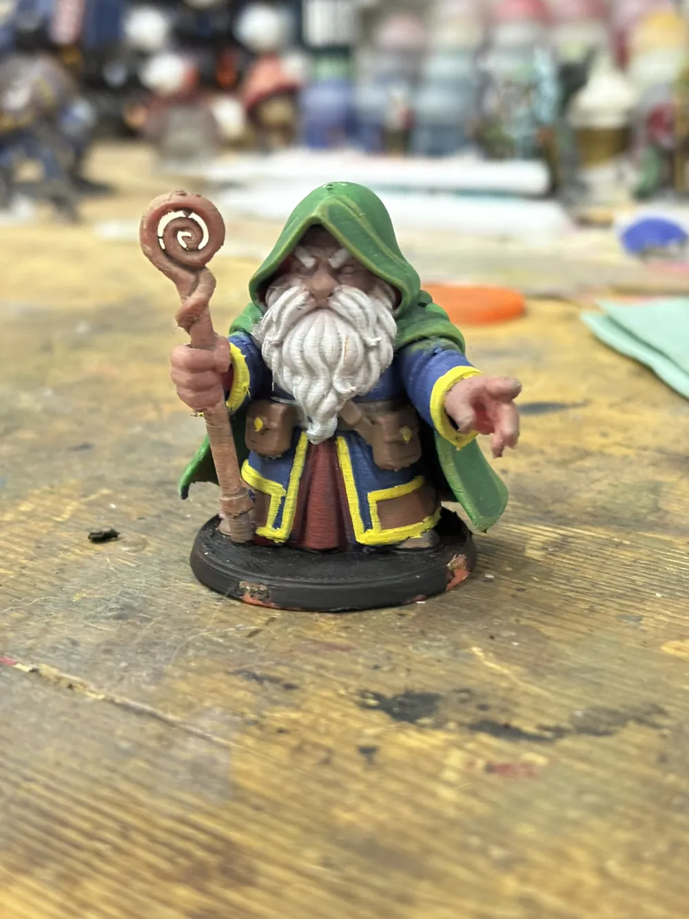 Dwarf Wizard v2| DnD Pathfinder Wargame Miniature by Redsing_ART ...
