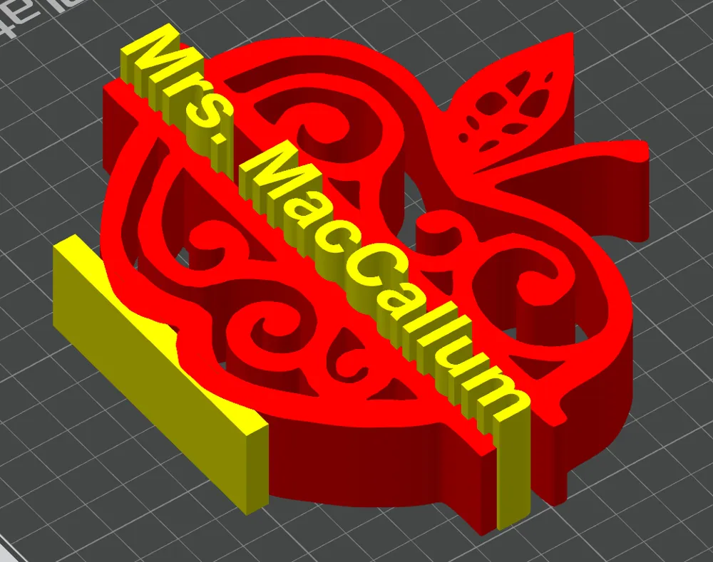 Teacher Apple, custom edit for Mike Remixed by Shawnknight MakerWorld: Download Free 3D Models