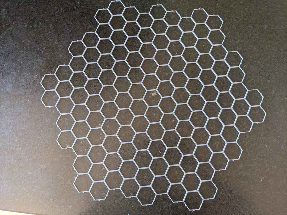 Snap together Hex Grid Tiles - Free 3D Print Model - MakerWorld