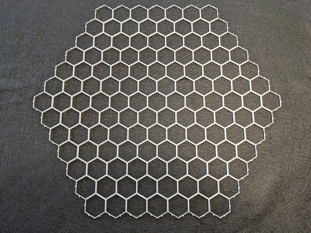 Snap together Hex Grid Tiles - Free 3D Print Model - MakerWorld