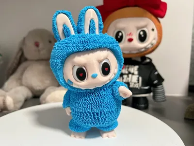 Labubu - Hope Labubu (Long Hair Version) Super Dense Fluffy Short Hair ...