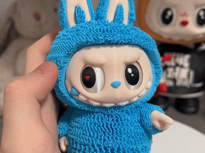 Labubu - Hope Labubu (Long Hair Version) Super Dense Fluffy Short Hair ...