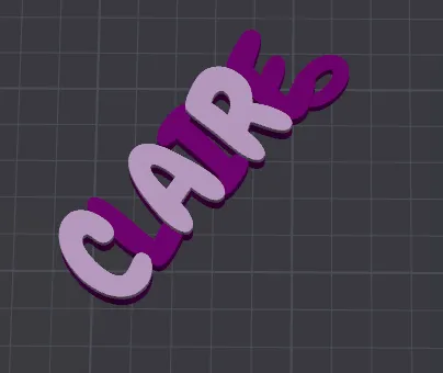 Claire nametag by david.gonzalez.postigo - MakerWorld