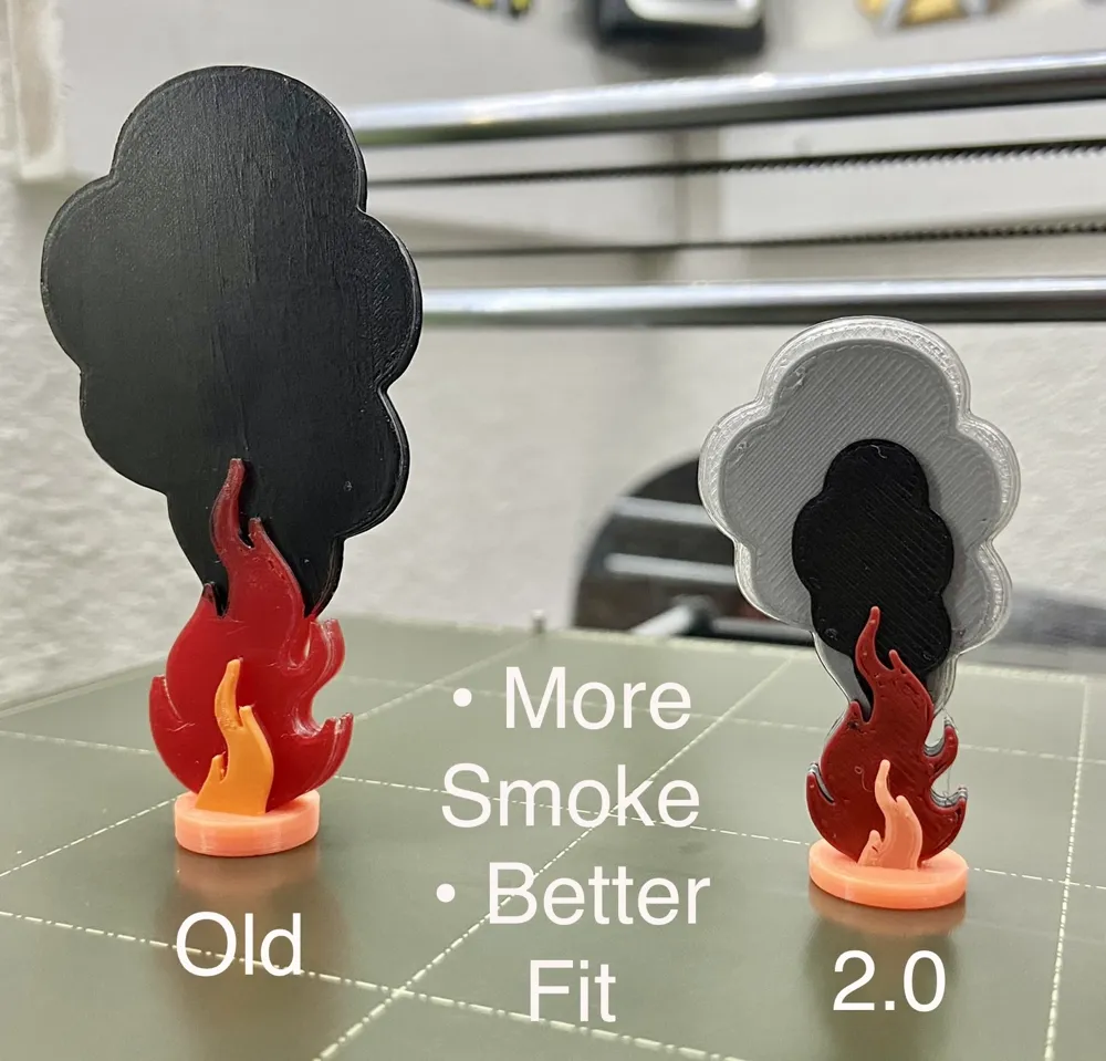 Flame & Smoke Marker 2.0 by Trek3D6 - MakerWorld