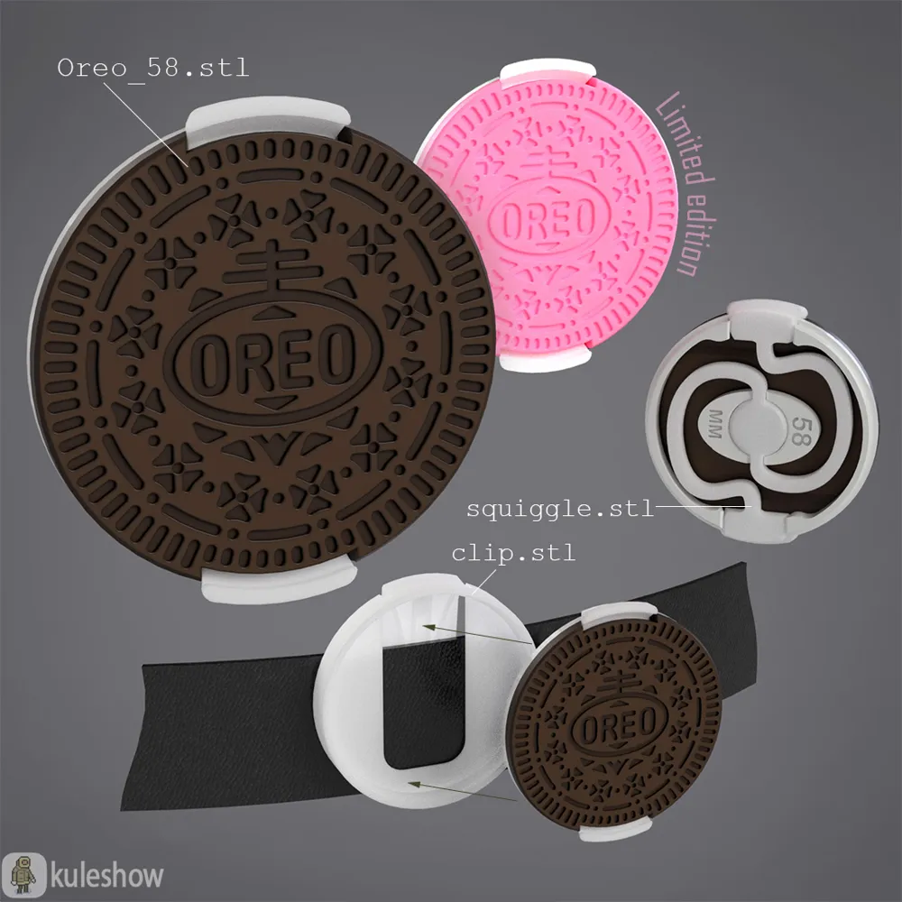 Oreo Lens Cap 58mm by bigovereasy MakerWorld: Download Free 3D Models