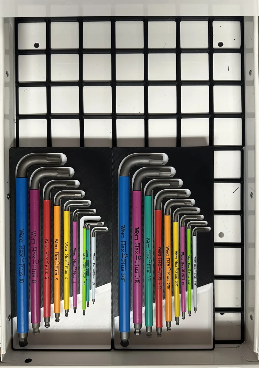 Gridfinity Wera Hex Plus Trays (Metric & Imperial) by johnm4r5 - MakerWorld