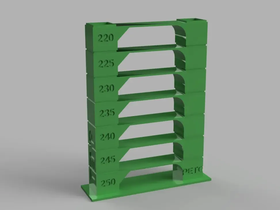 Temperature Tower PETG by UbePrint3D - MakerWorld Temperature Tower PETG by UbePrint3D - MakerWorld