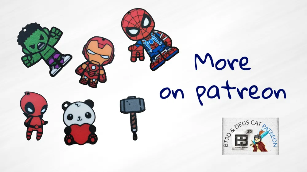 Multicolor Iron Man keychain by BT3D printing - MakerWorld