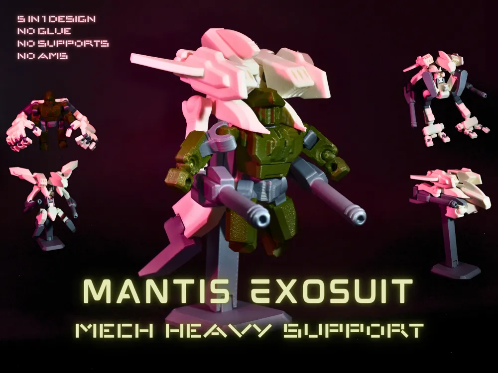 Origin Zero Mantis Exosuit | Mech + Arms Combiner - Free 3D Print Model ...