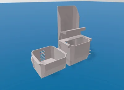 Bambu A1 side table waste bin (Ikea Lack) by JohnPepsi - MakerWorld