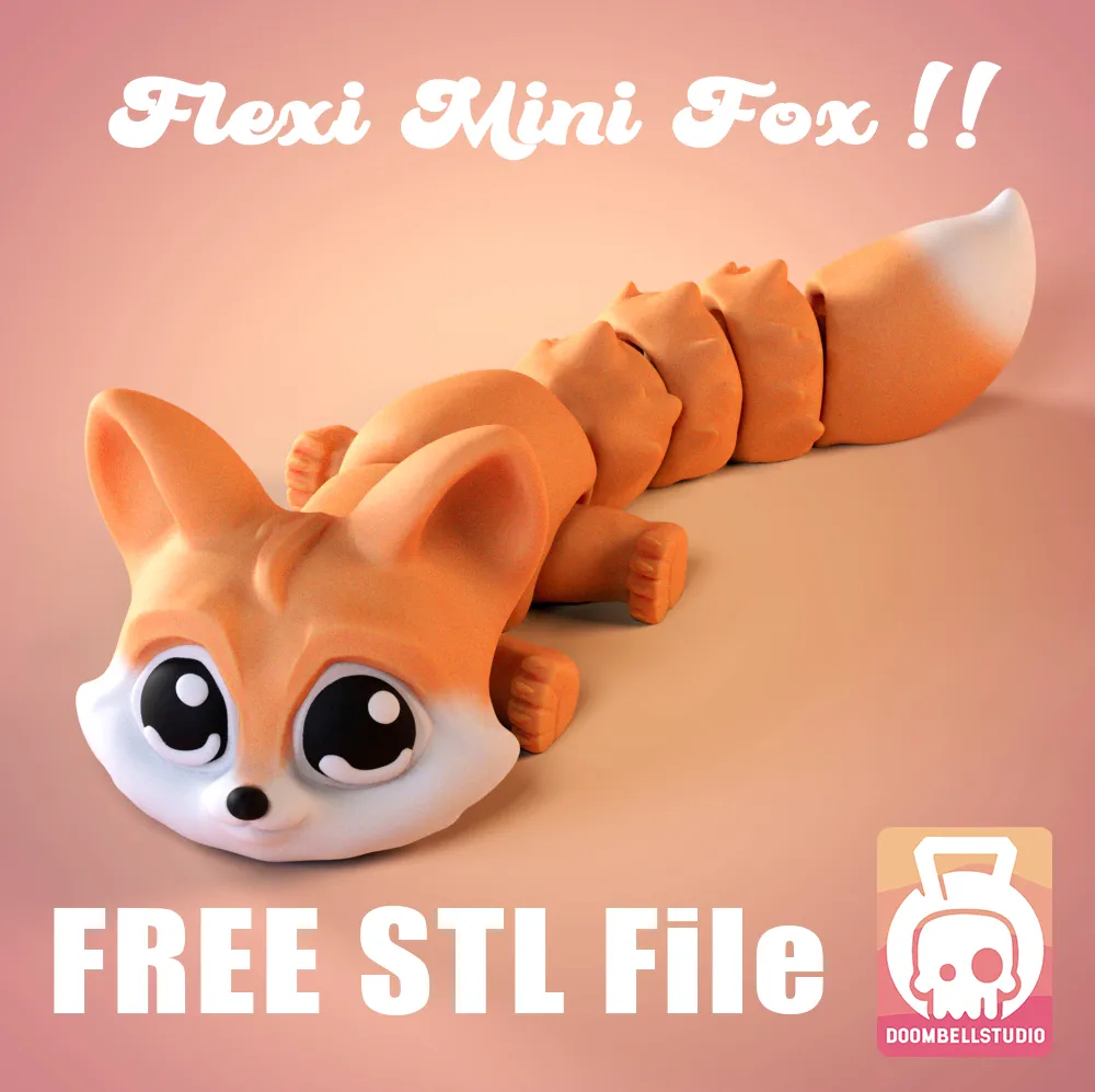 Articulated Fox – Free Print-in-Place Model by doombellstudio - MakerWorld