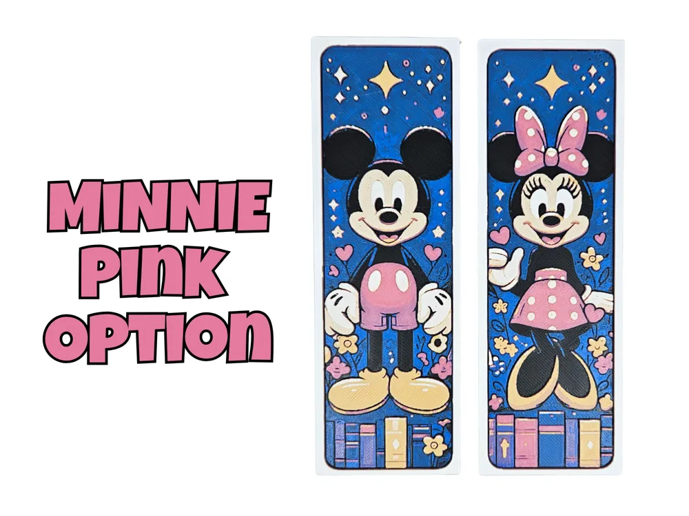 Mickey and Minnie Mouse Bookmarks by BusyKikiBee MakerWorld: Download ...